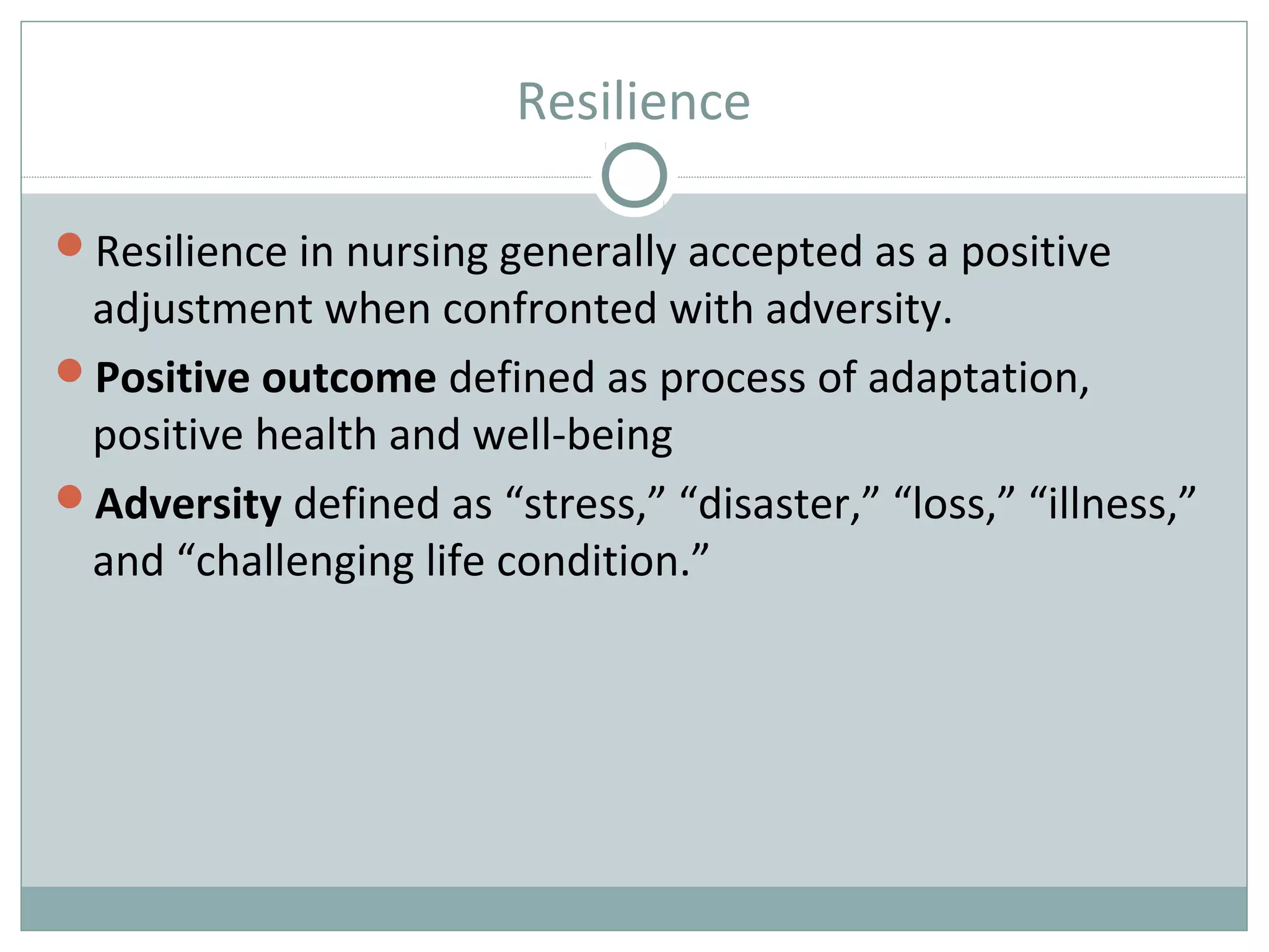 Resilience ppt | PPT