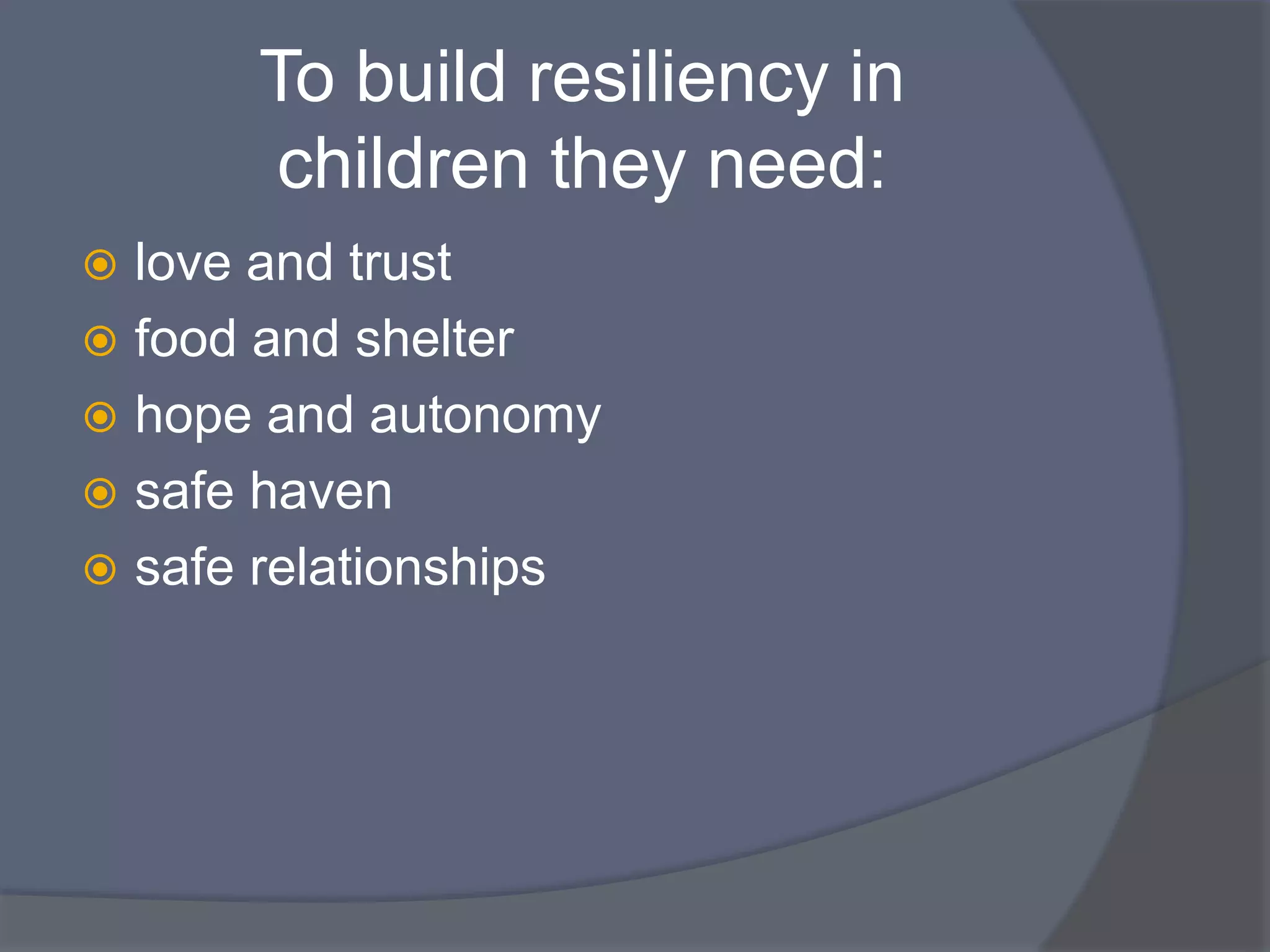 Resilience presentation | PPTX