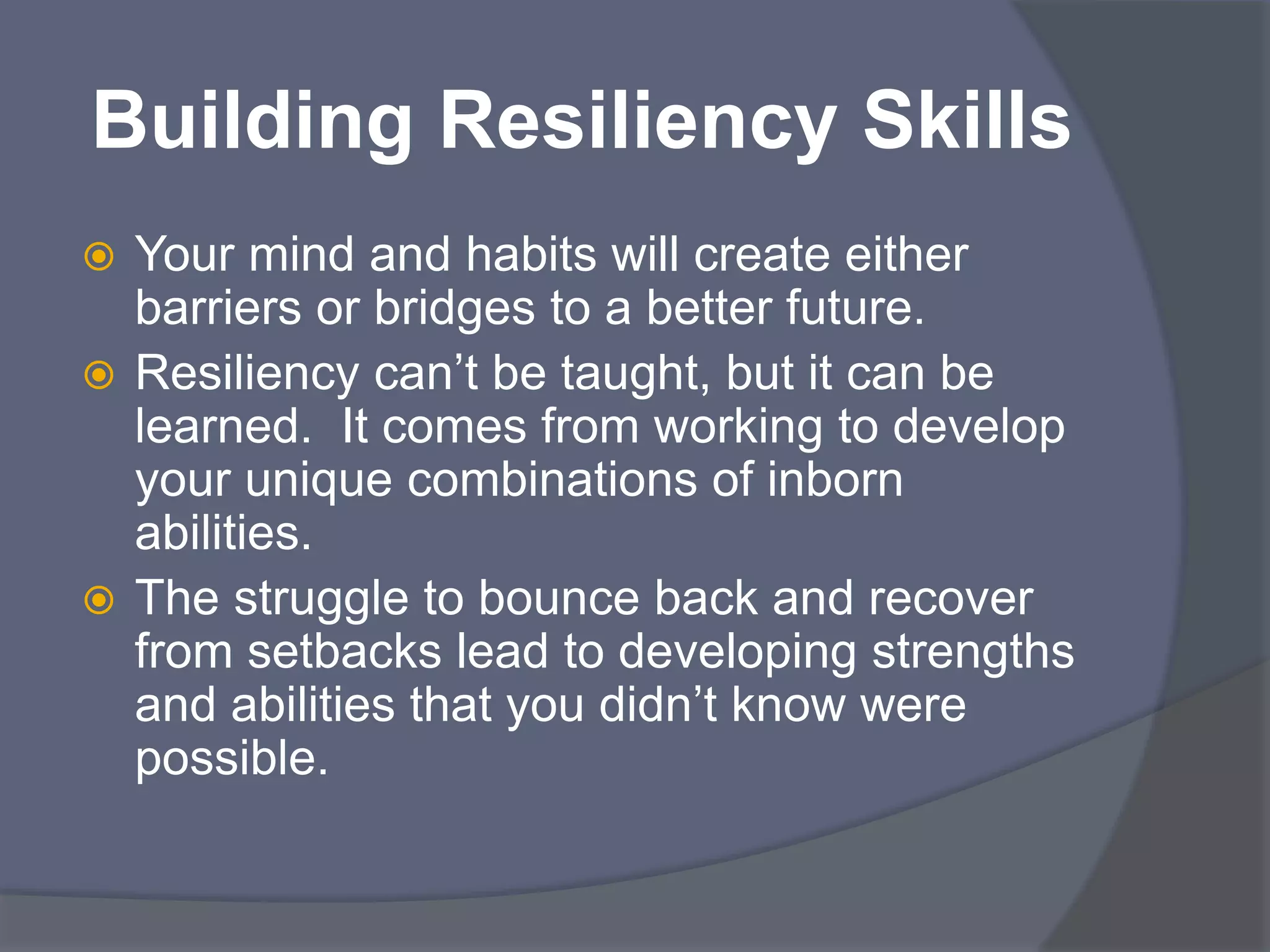 Resilience presentation | PPTX