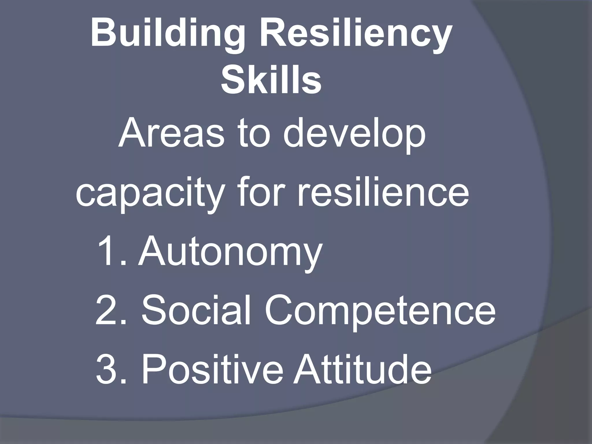 Resilience presentation | PPTX