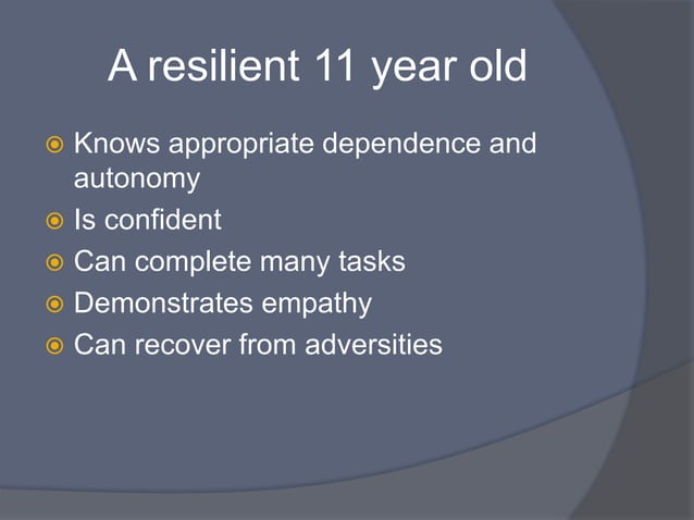 Resilience presentation | PPTX