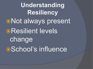 Resilience presentation | PPTX