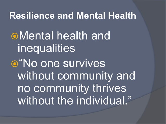 Resilience presentation | PPTX