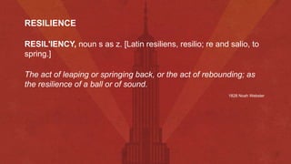 Resilience: We Are Still Standing | PPTX