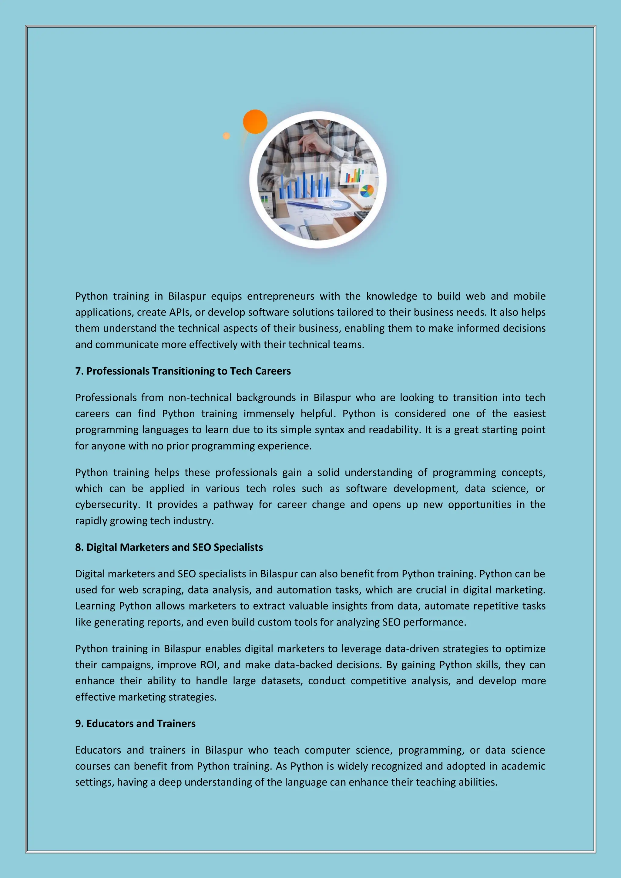 Who Can Benefit from Python Training in Bilaspur? | PDF