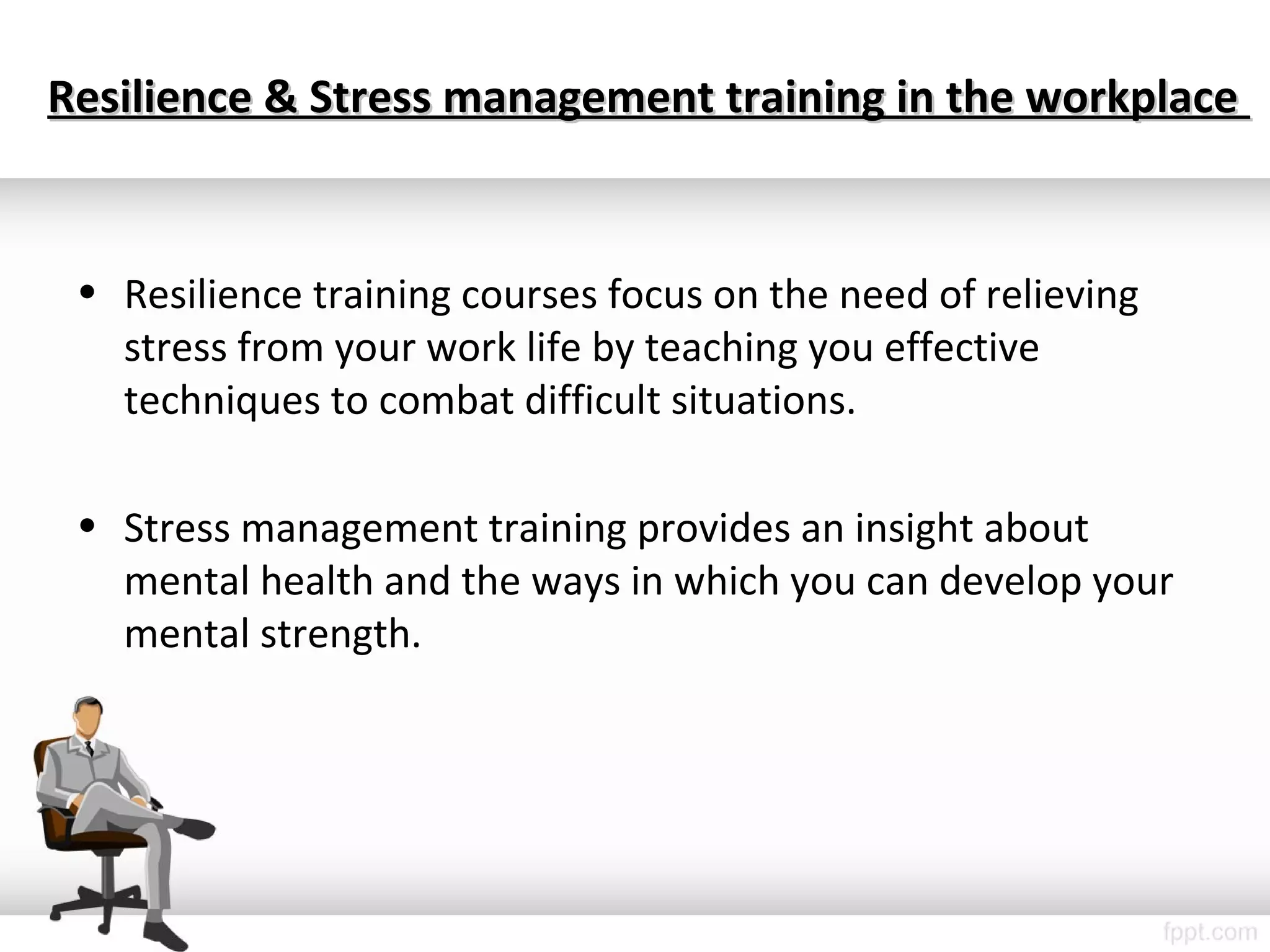 Resilience & Stress management training | PPT