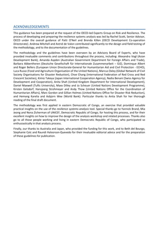 Guidelines for Resilience Systems Analysis: How to analyse risk and ...