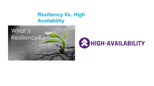 Resiliency vs High Availability vs Fault Tolerance vs Reliability | PPTX