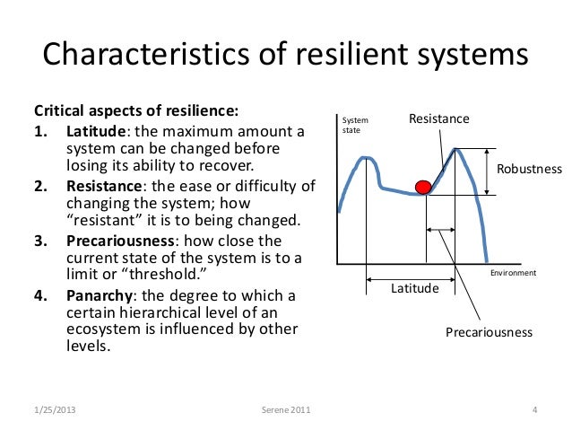 Resilient systems - predicatbility ane evolution
