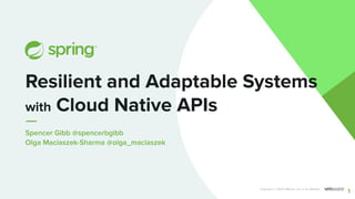 Resilient and Adaptable Systems with Cloud Native APIs | PPT