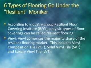 Resilient flooring | PPTX