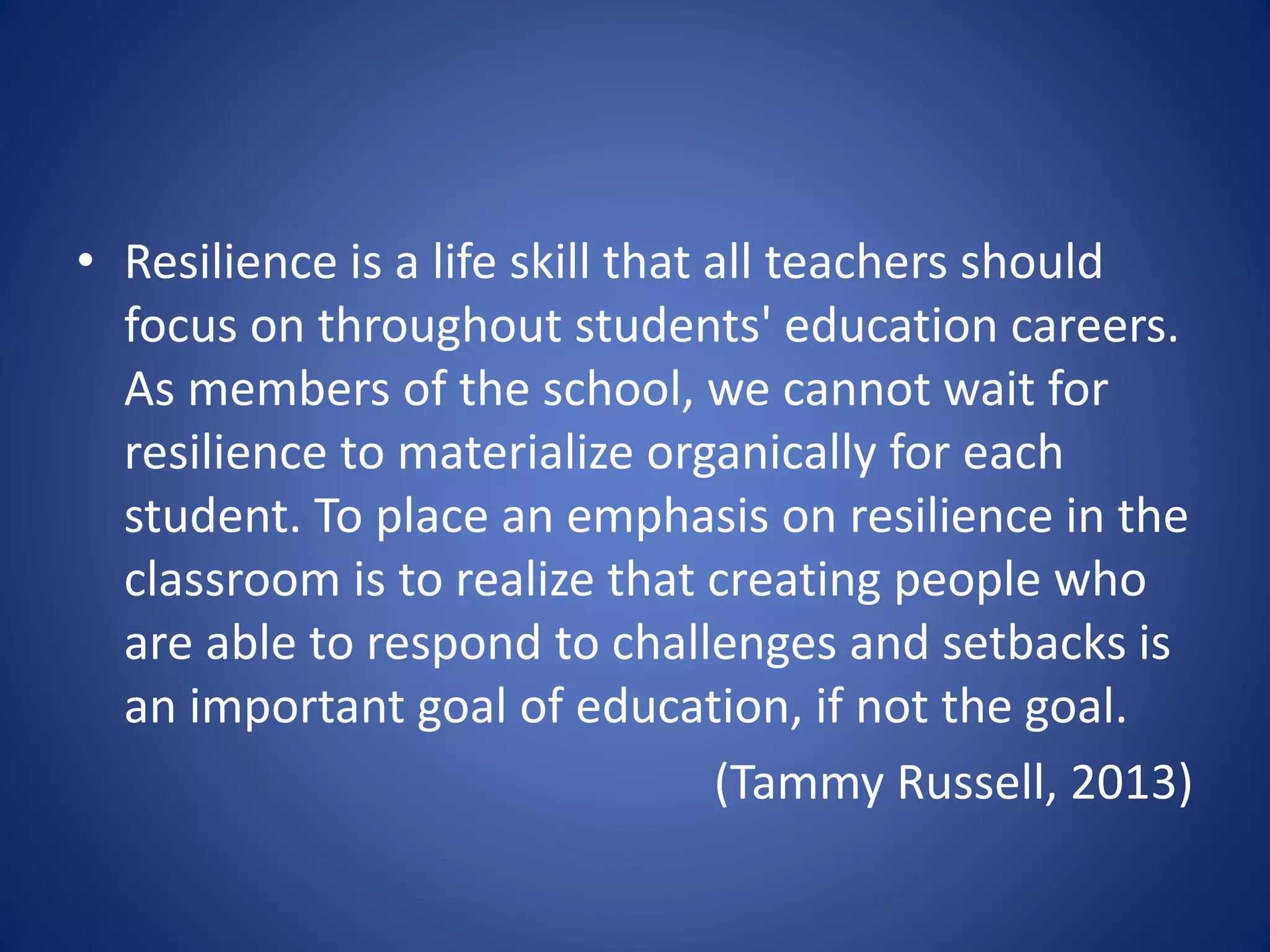 Resilient learners | PPTX