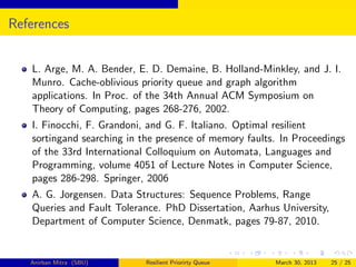 Resilient priority queue | PPT