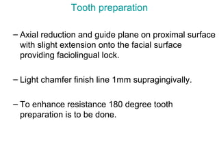 Resin bonded FPDs | PPT