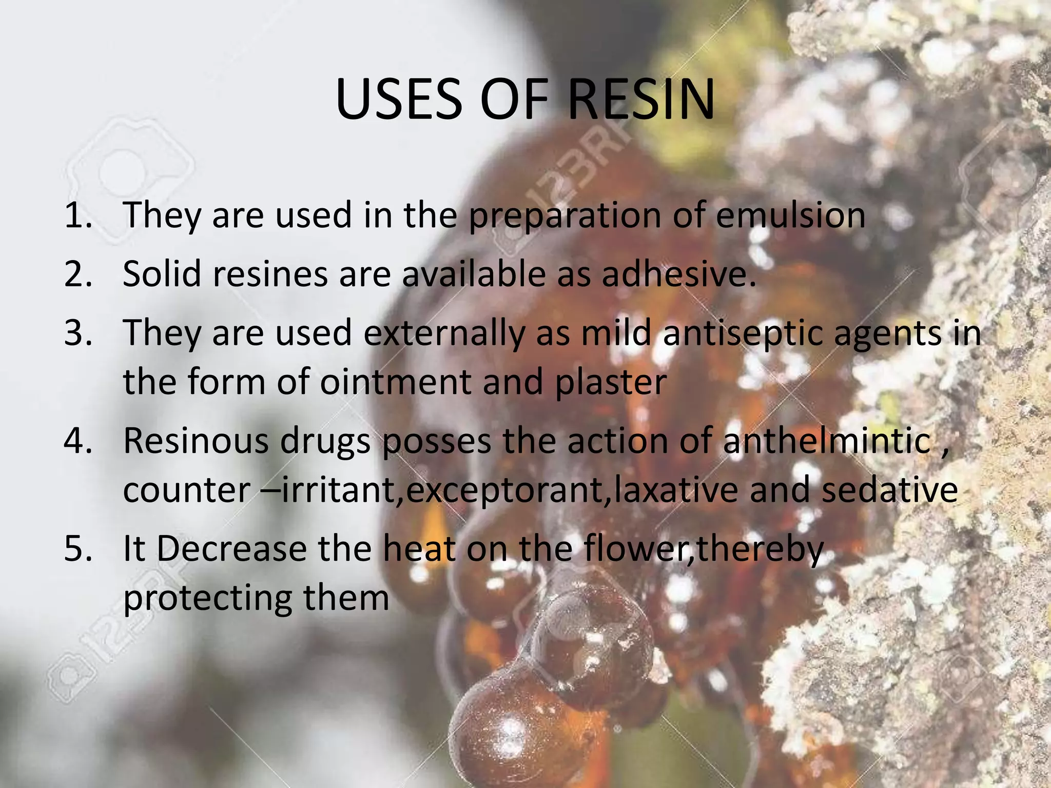 Resin and his combination | PPTX