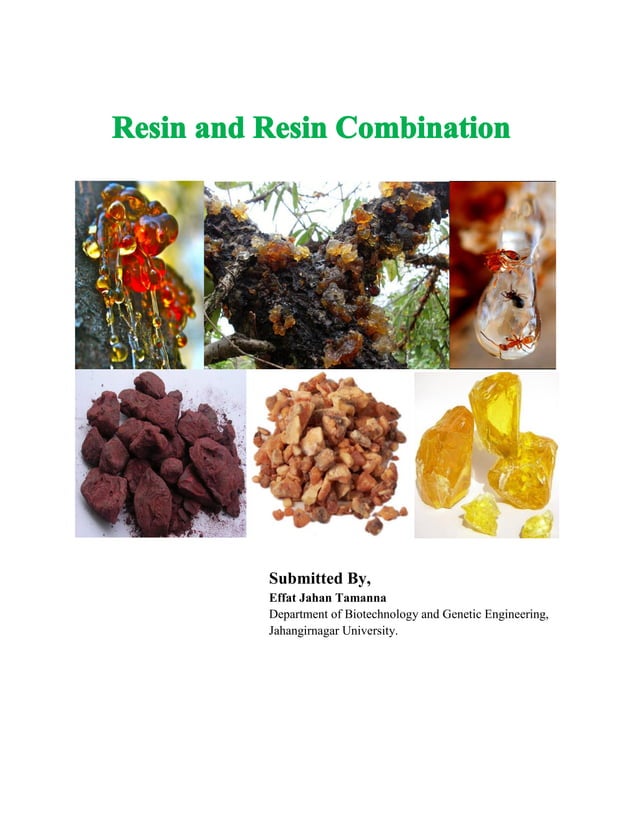 Resin and resin combination | PDF | Gardening | Home & Garden
