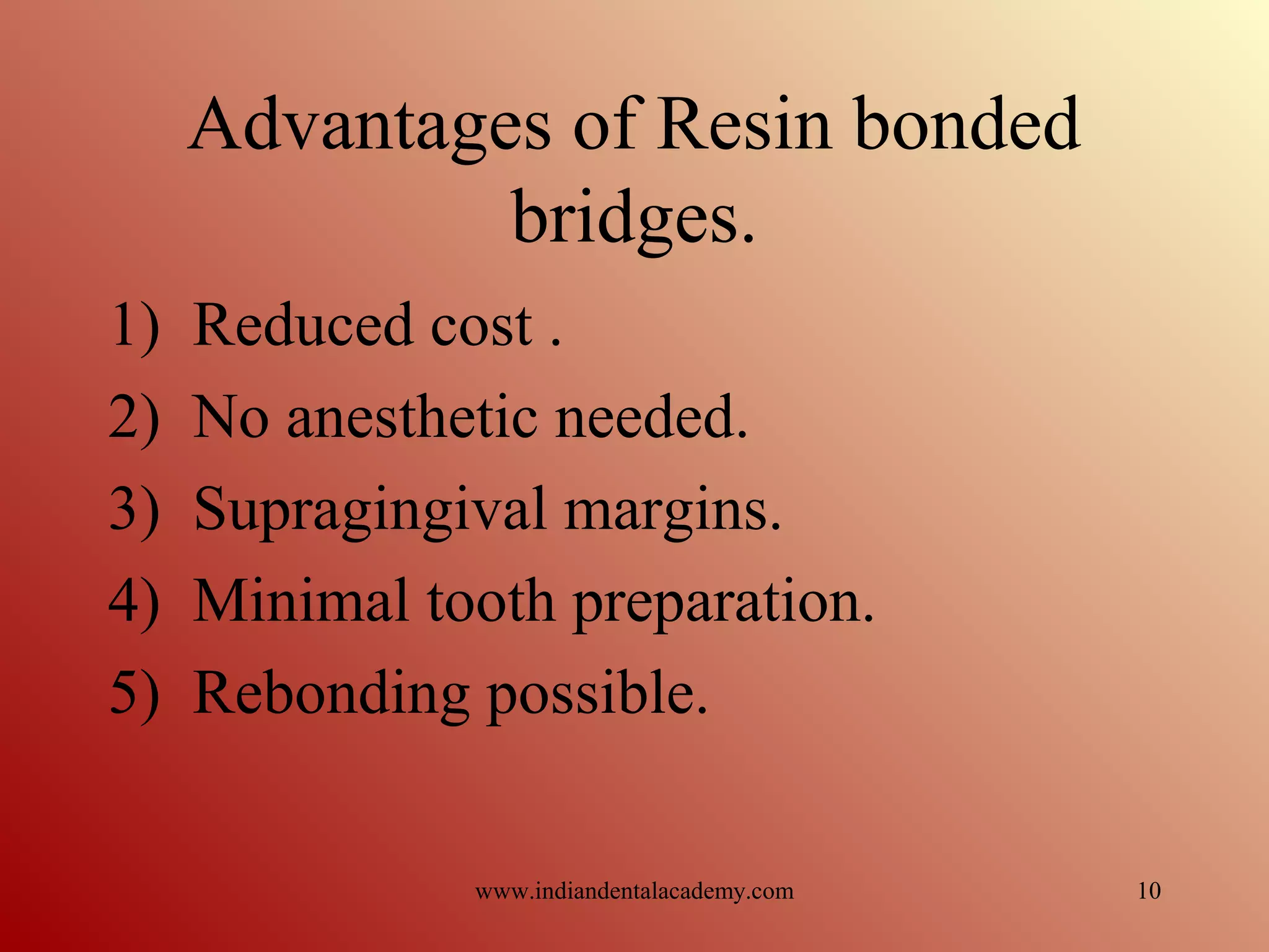 Resin bonded bridges.modi/ Labial orthodontics | PPT