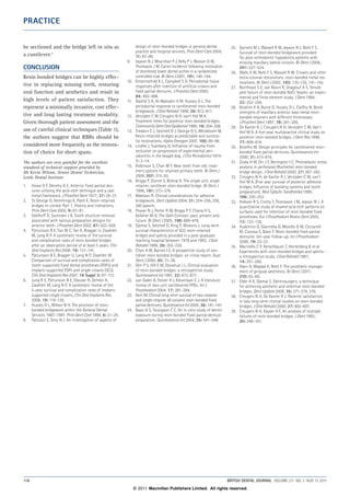 Resin bonded bridges | PDF