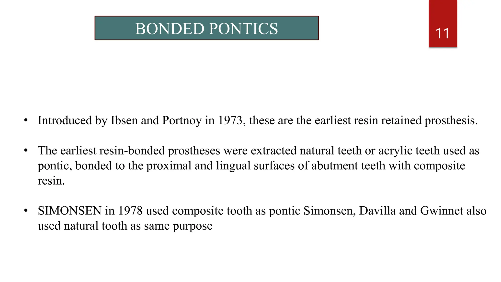 Resin bonded fixed partial denture. (RBFPD'S) | PPTX