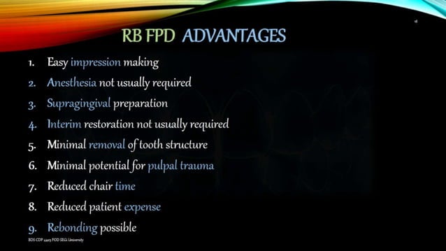 Anterior Resin bonded FPD | PPT