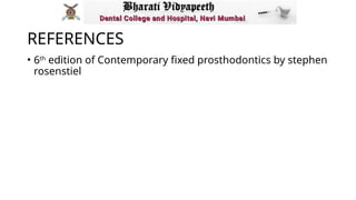 resin bonded prosthesis in fpd .pptx. . | PPT