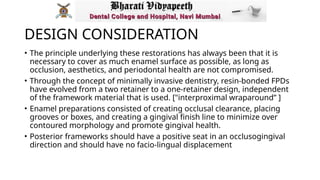 resin bonded prosthesis in fpd .pptx. . | PPTX