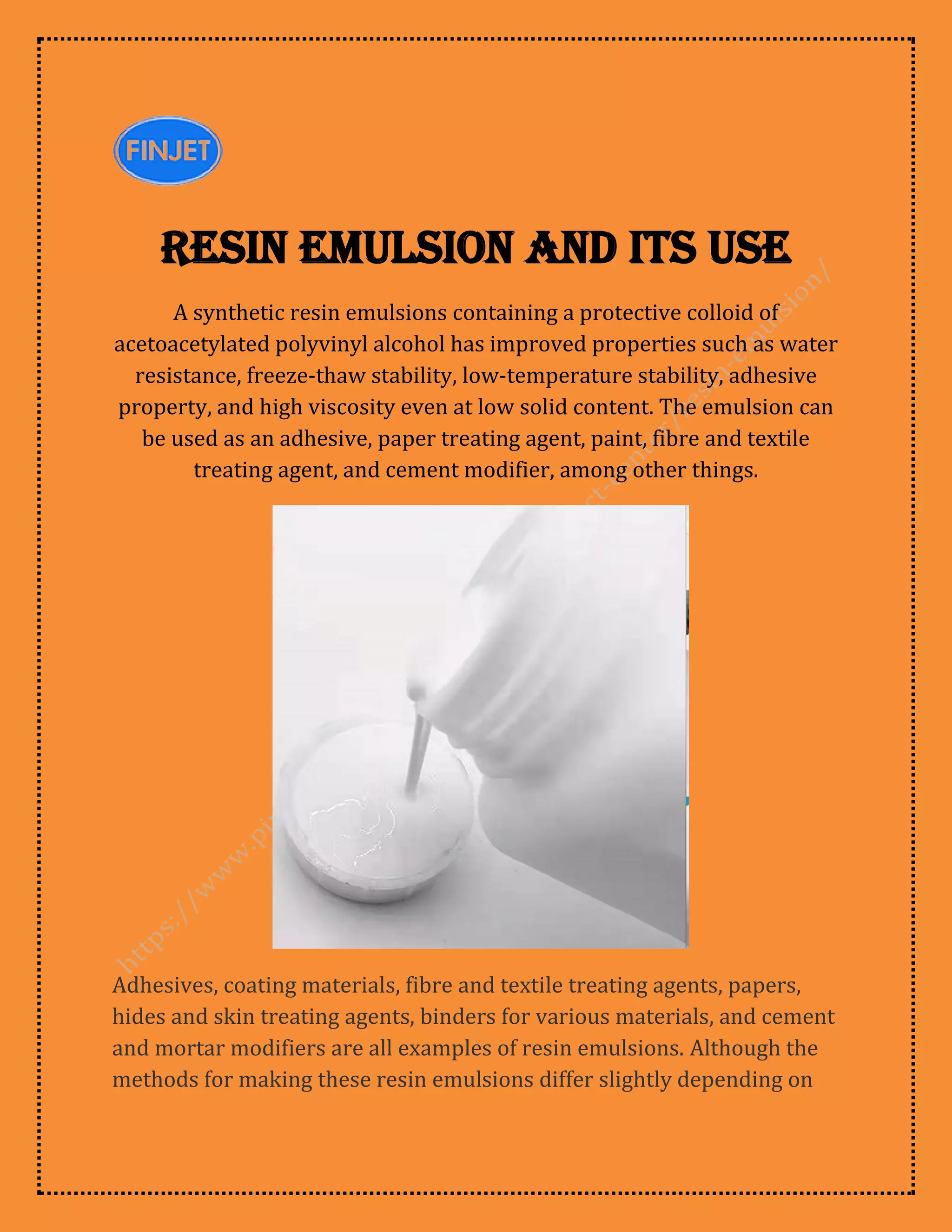 Resin emulsion.pdf