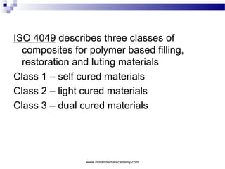 Resin luting agents /orthodontic courses by Indian dental academy | PPT ...