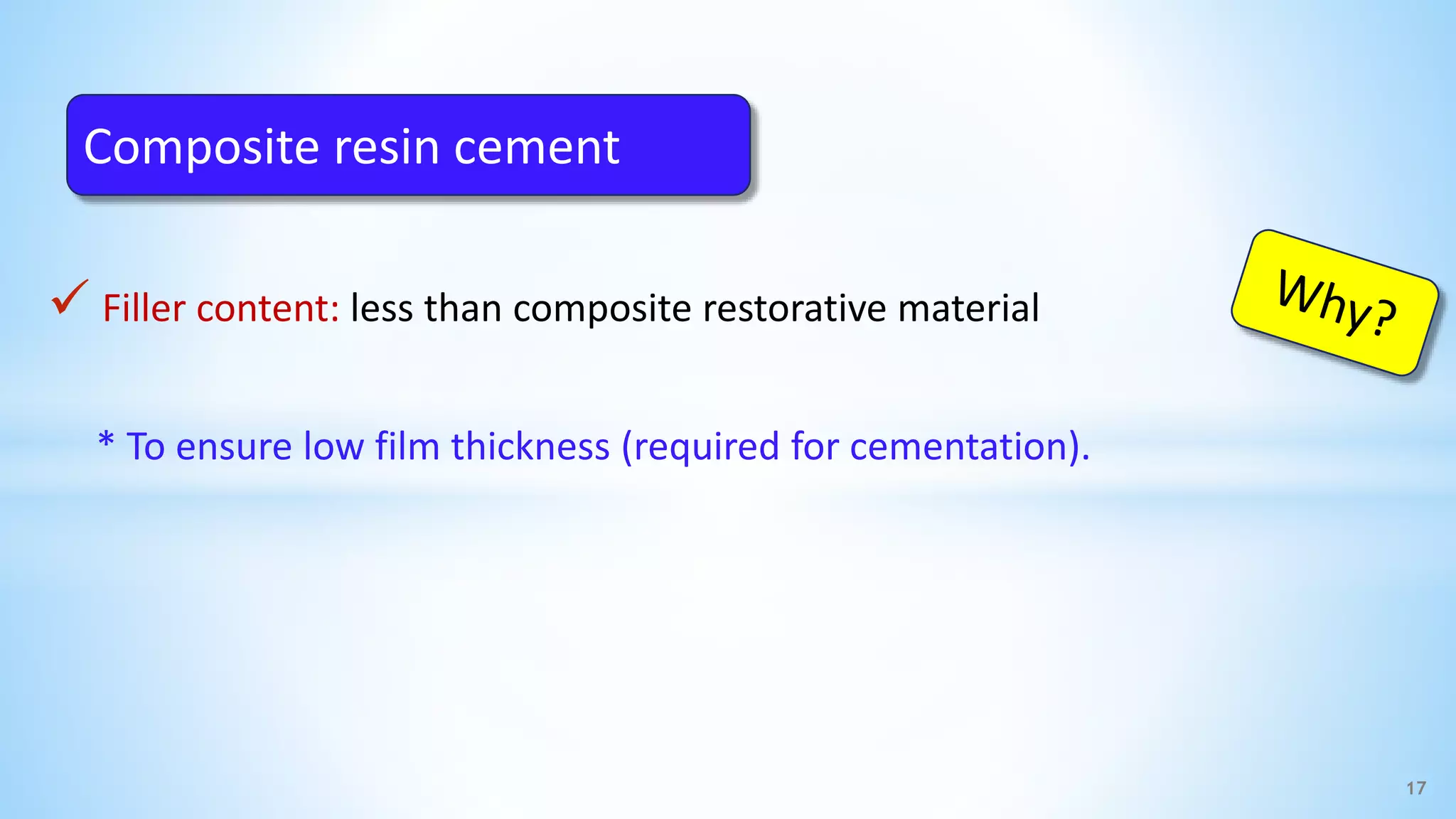 Resin Luting cements (2nd edition) | PPTX