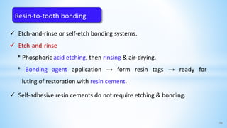 Resin Luting cements (2nd edition) | PPTX