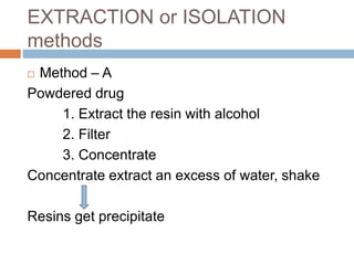 Resins and Resin Combinations | PPTX