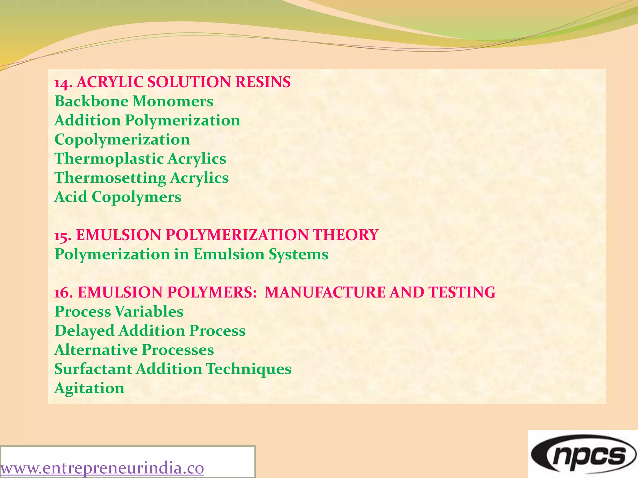 Formulation and Manufacturing Process of Alkyd Resin, Amino Resin, Phenolic Resin, Polyurethane ...