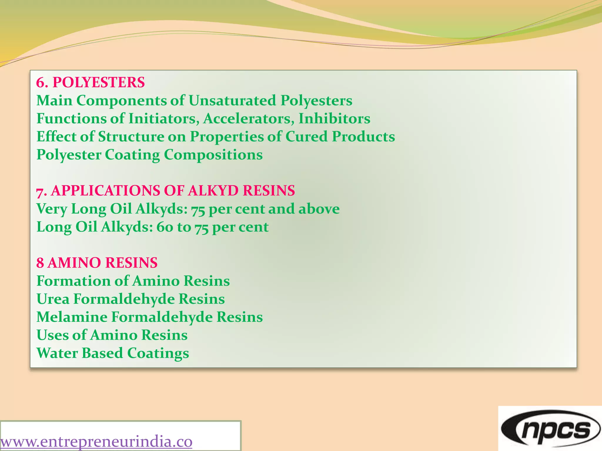 Formulation and Manufacturing Process of Alkyd Resin, Amino Resin ...
