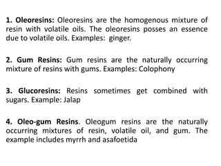 Resins | PPTX | Skin Care | Beauty