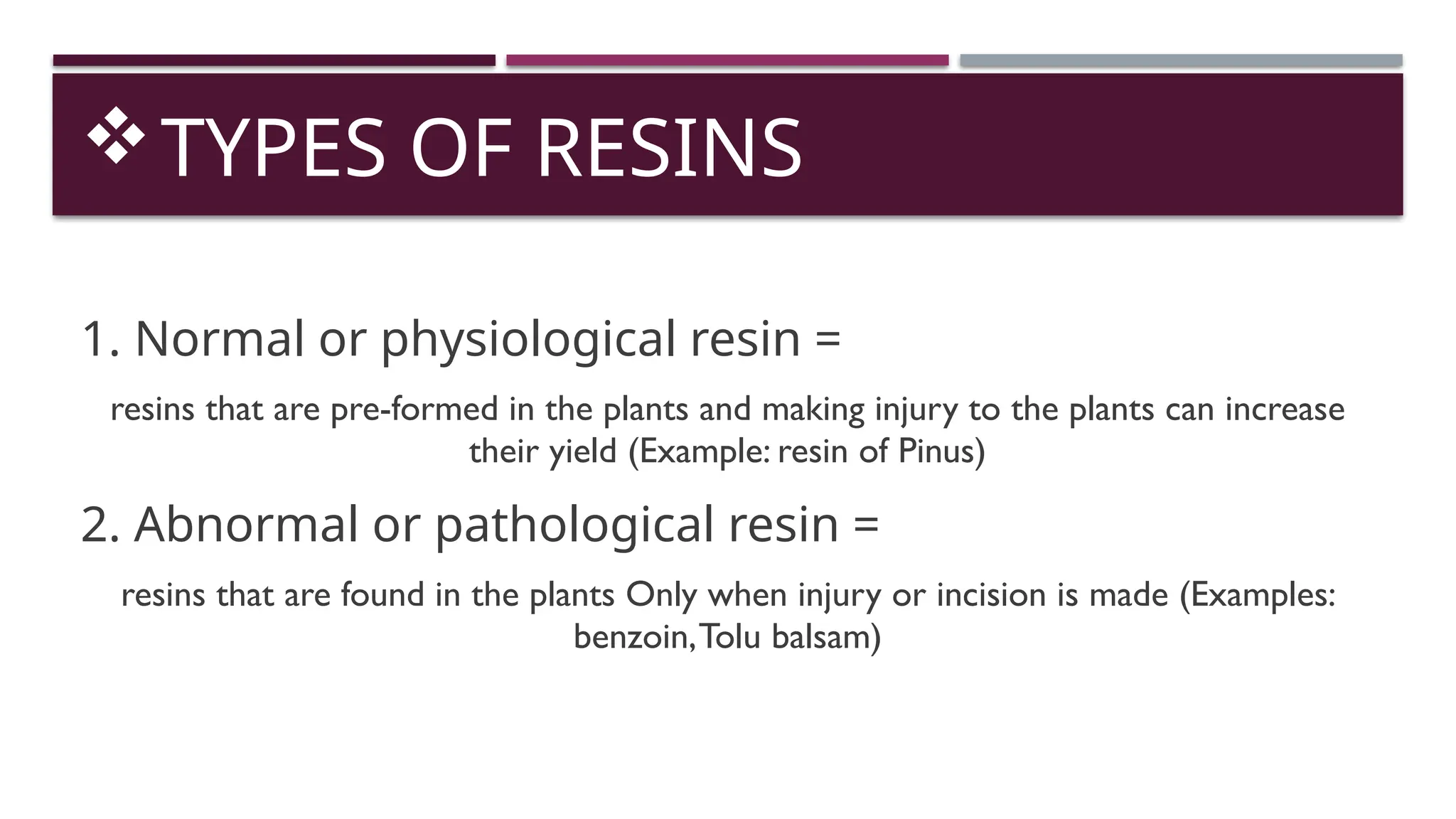 RESINS PHARMACOGNOSY PPT STUDY MATERIAL.pptx