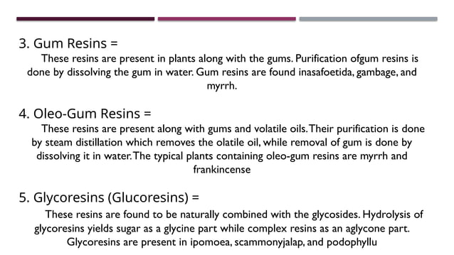 RESINS PHARMACOGNOSY PPT STUDY MATERIAL.pptx