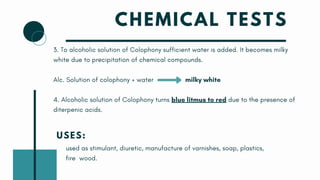 Resins Pharmacognosy & Phytochemistry II | PDF