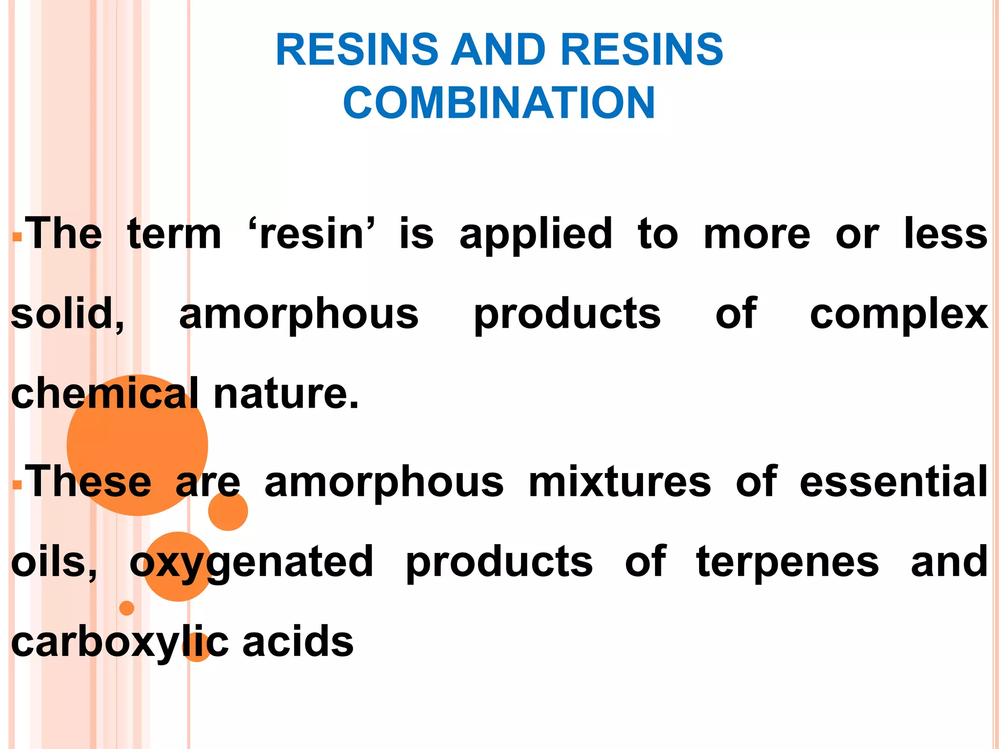 Resins and resin combinations | PPT | Skin Care | Beauty