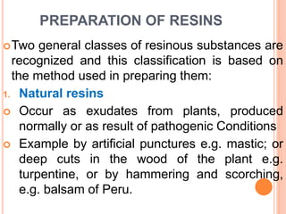 Resins and resin combinations | PPT | Skin Care | Beauty