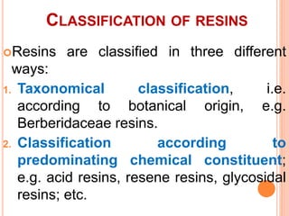 Resins and resin combinations | PPT | Skin Care | Beauty