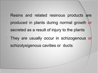 Resins and Resin combinations by Dr .U.Srinivasa, Professor and Head ...
