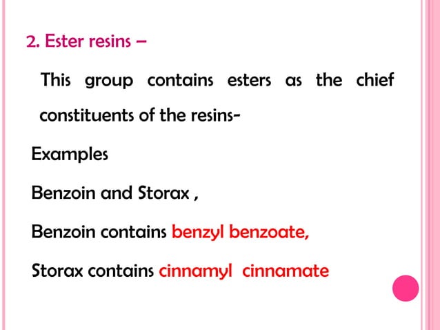 Introduction, Properties, Classification etc., of Resin and Resin ...