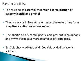 Resins - General Consideration | PPT