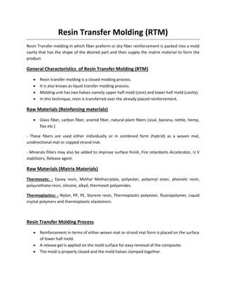 Resin transfer molding | PDF