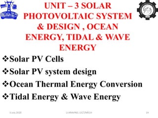 Renewable Energy Sources & Energy Conservation (RES&EC) Diploma ...