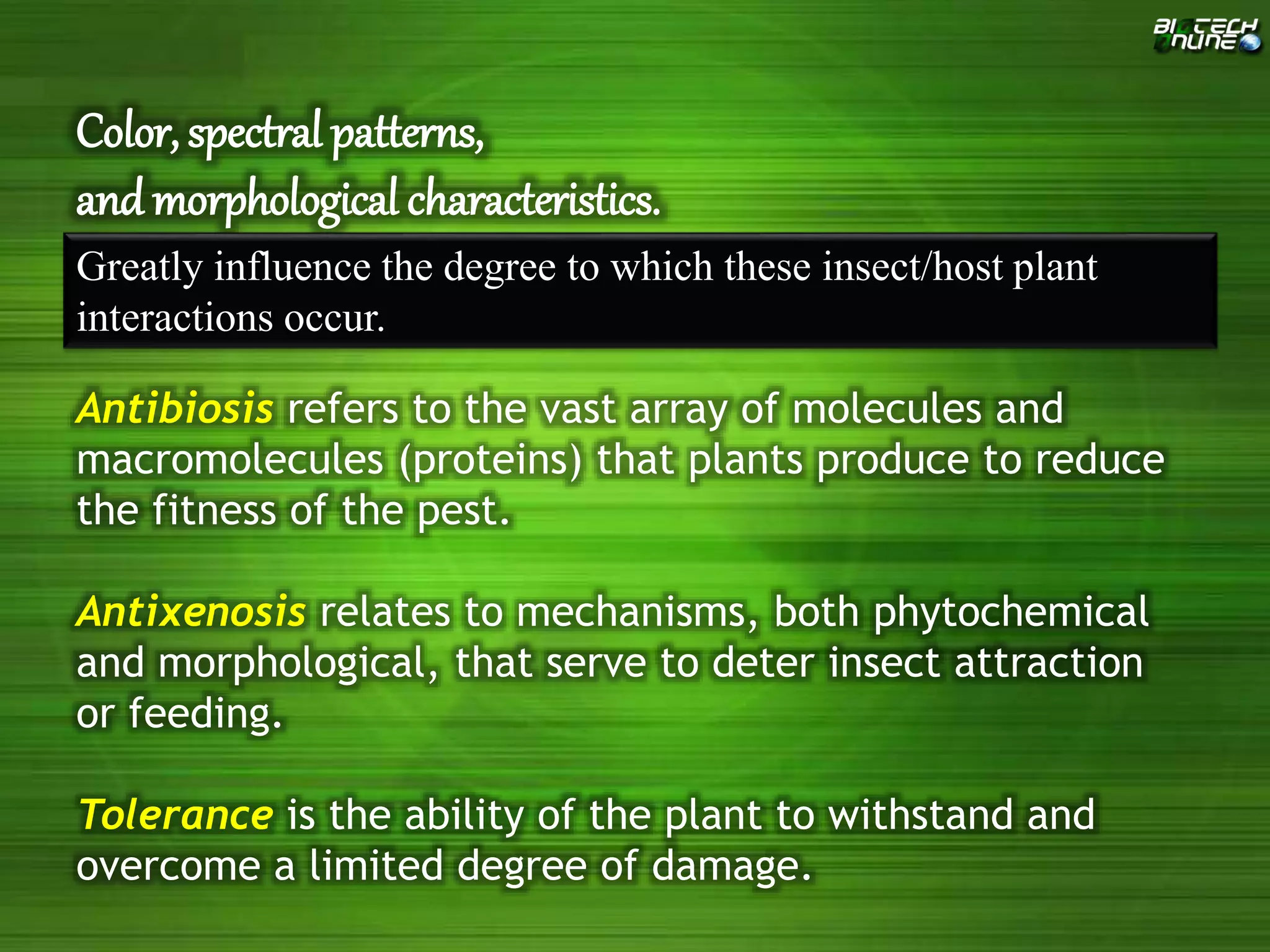 Genetic Engineering and Resistance to Insects | PPT