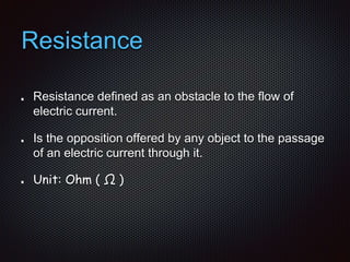 Resistance | PPTX