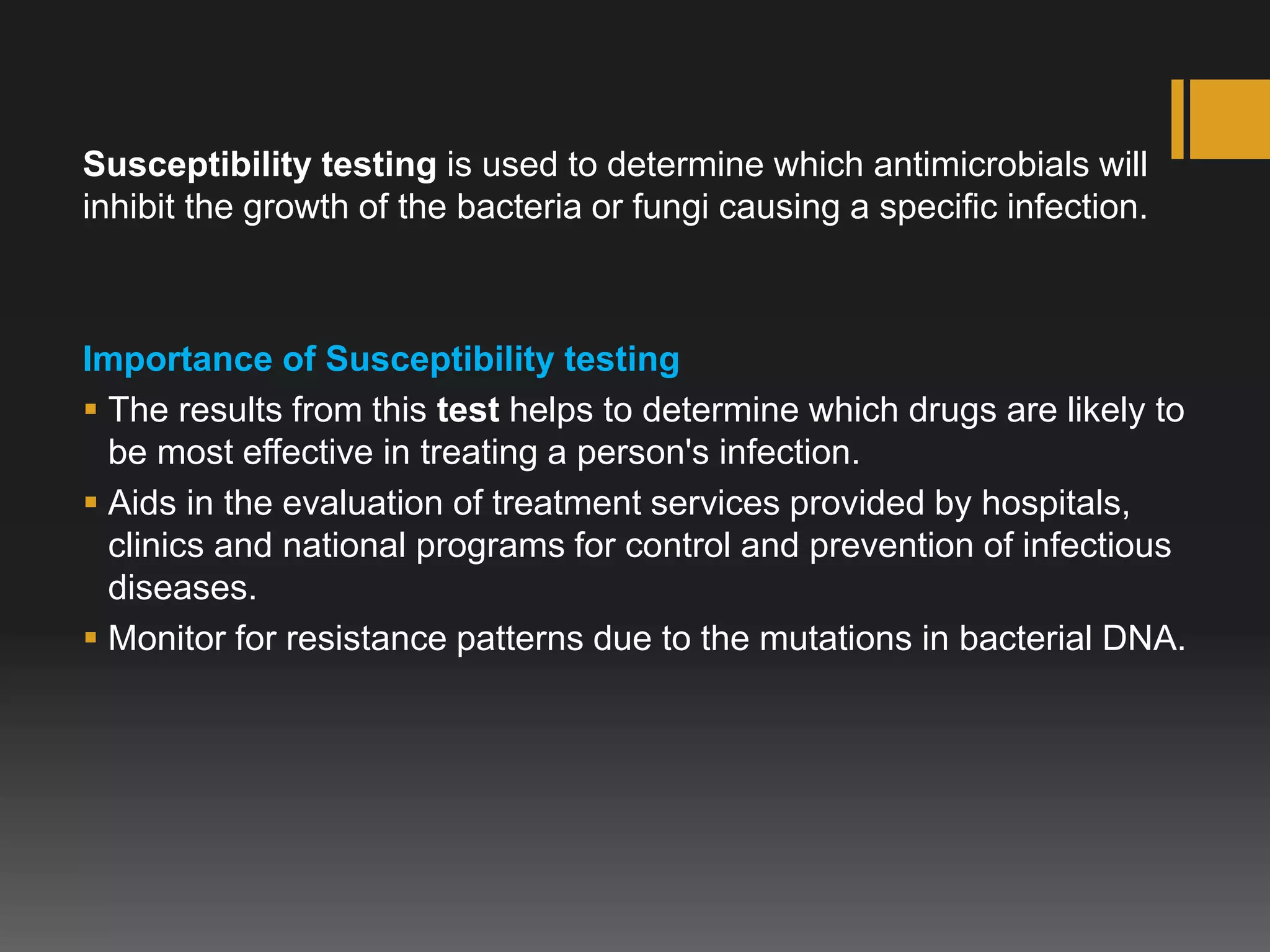 Antimicrobial susceptibility testing | PPTX
