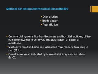 Antimicrobial susceptibility testing | PPTX