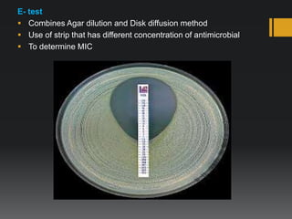 Antimicrobial susceptibility testing | PPTX